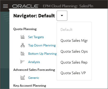 Designing Navigation Flows in Sales Planning
