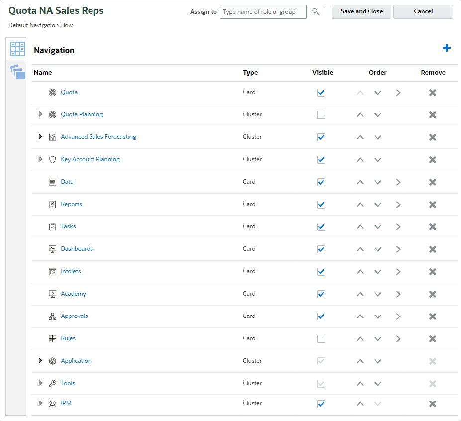 Designing Navigation Flows in Sales Planning