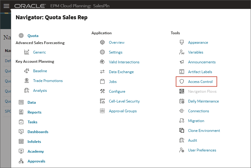Designing Navigation Flows in Sales Planning