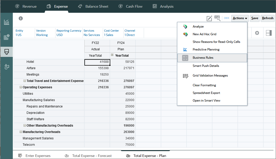 Driver-Based Planning in Financials