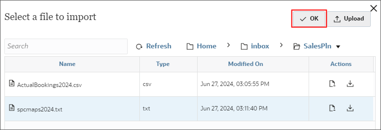 Loading Data into Sales Planning using Data Integration