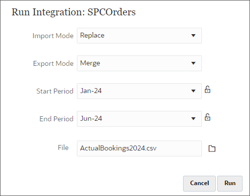 Loading Data into Sales Planning using Data Integration