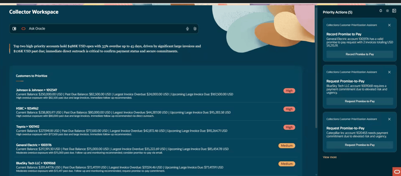 Collector Workspace Agent for Prioritized Work Queue and Guided Resolution