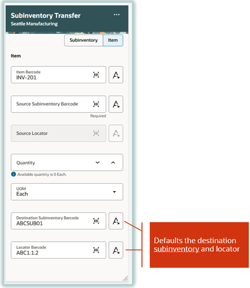 Default Subinventory and Locator if an Item Is Only Assigned to a Single Location