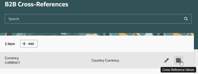Manage B2B Cross-References