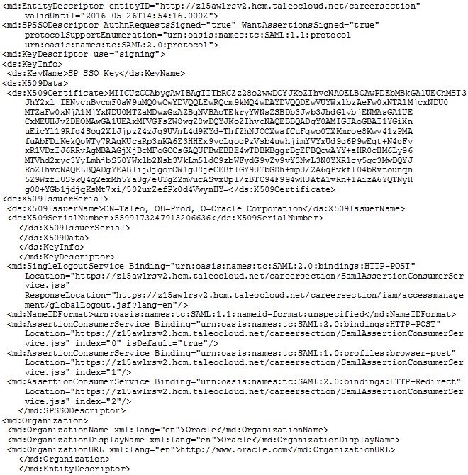 Career Section Metadata Example