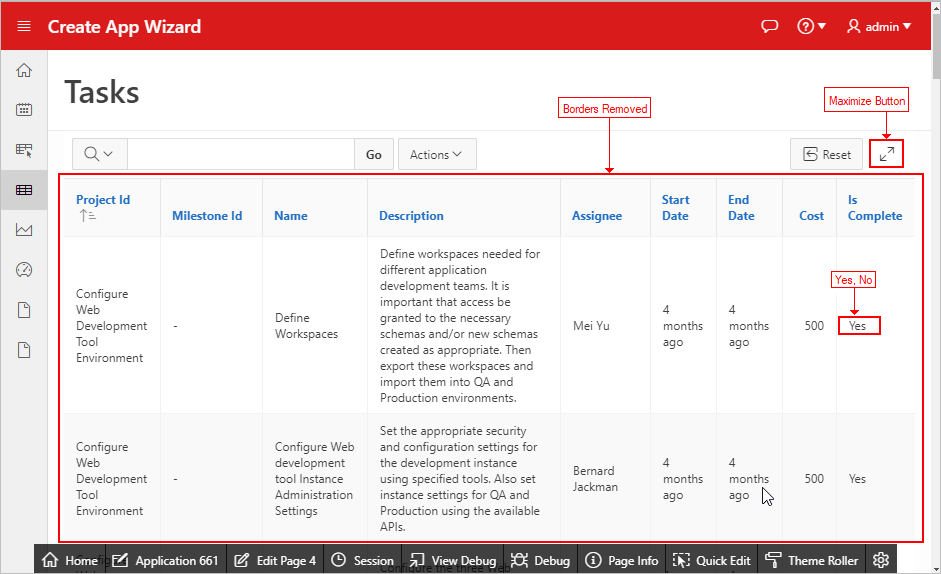 Oracle Application Express 18 Customizing An Interactive Report As A