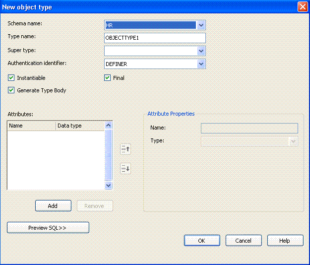 Object Type Designer
