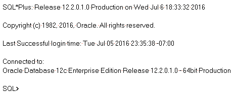 SQL*Plus User Interface
