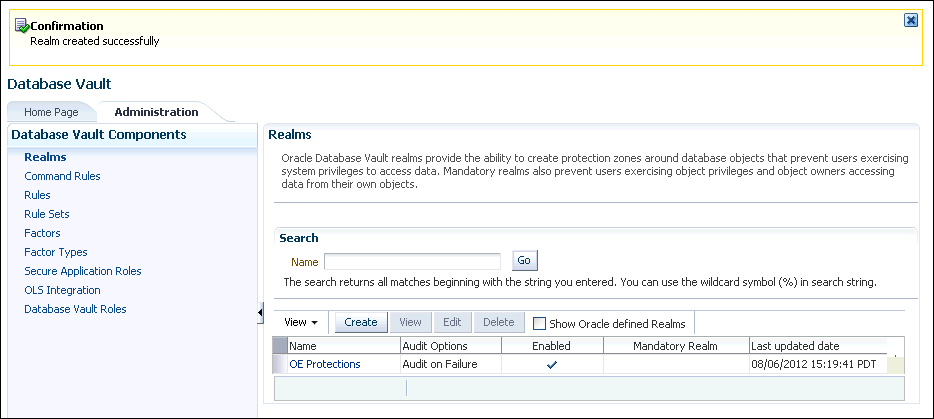 Controlling Access With Oracle Database Vault