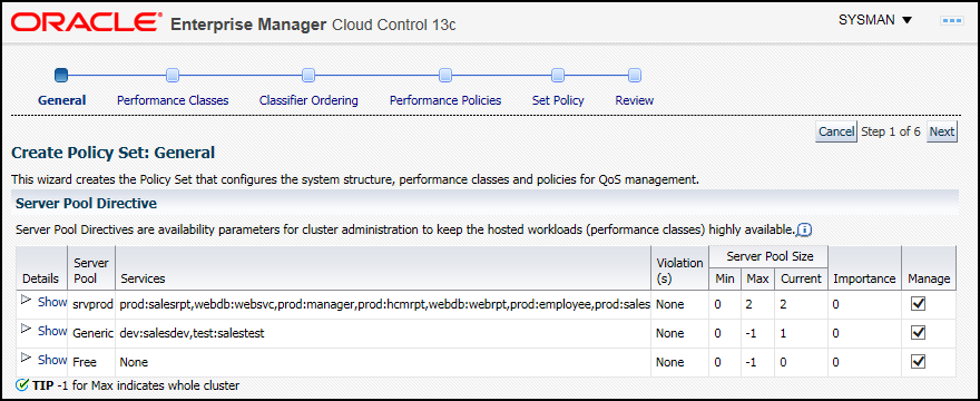 Configuring Oracle Database QoS Management to Manage Oracle Database Workloads