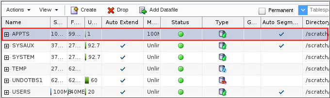 Manage Tablespaces Using EM Express Manage Tablespaces Using EM Express