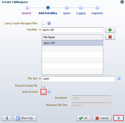 Manage Tablespaces Using EM Express Manage Tablespaces Using EM Express
