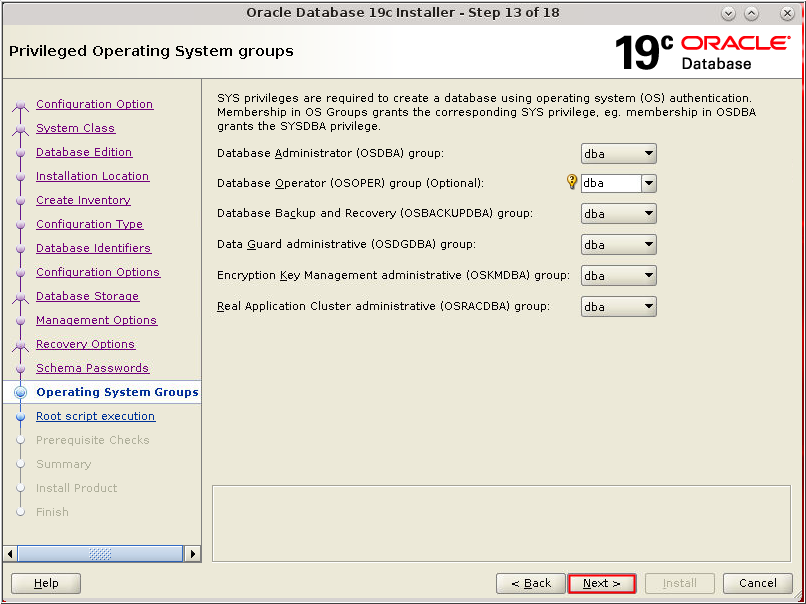 Perform Advanced Installation for Non-Container Database