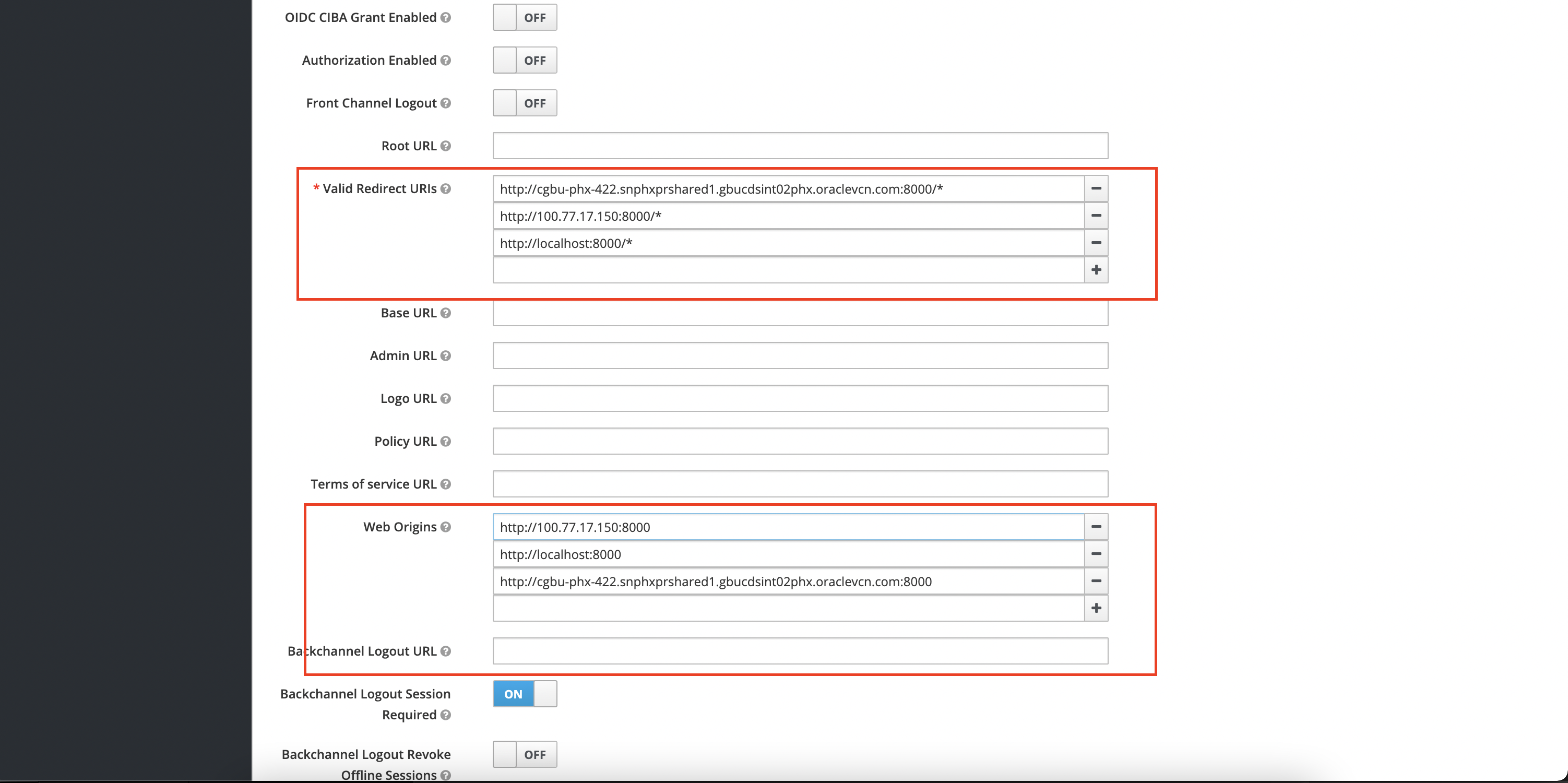 OCNWDAF Console Configuration