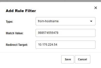 Add Rule Filter