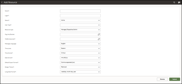 Resource and Bucket Information