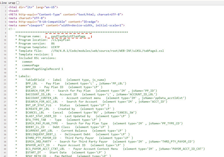 Find the Name of the JSP File