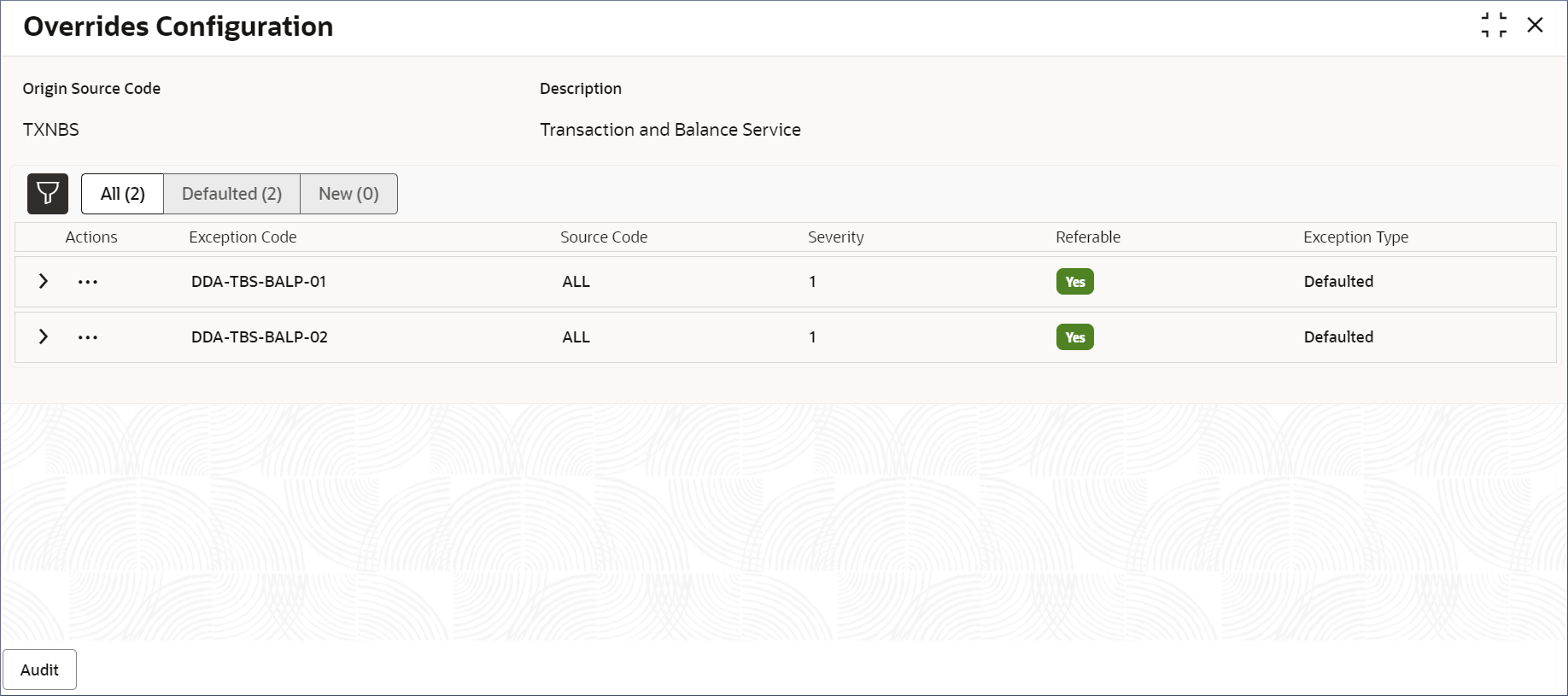 View Overrides Configuration