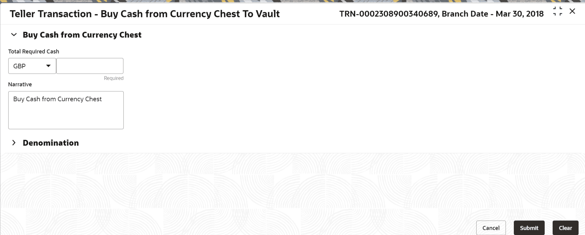 Buy Cash from Currency Chest