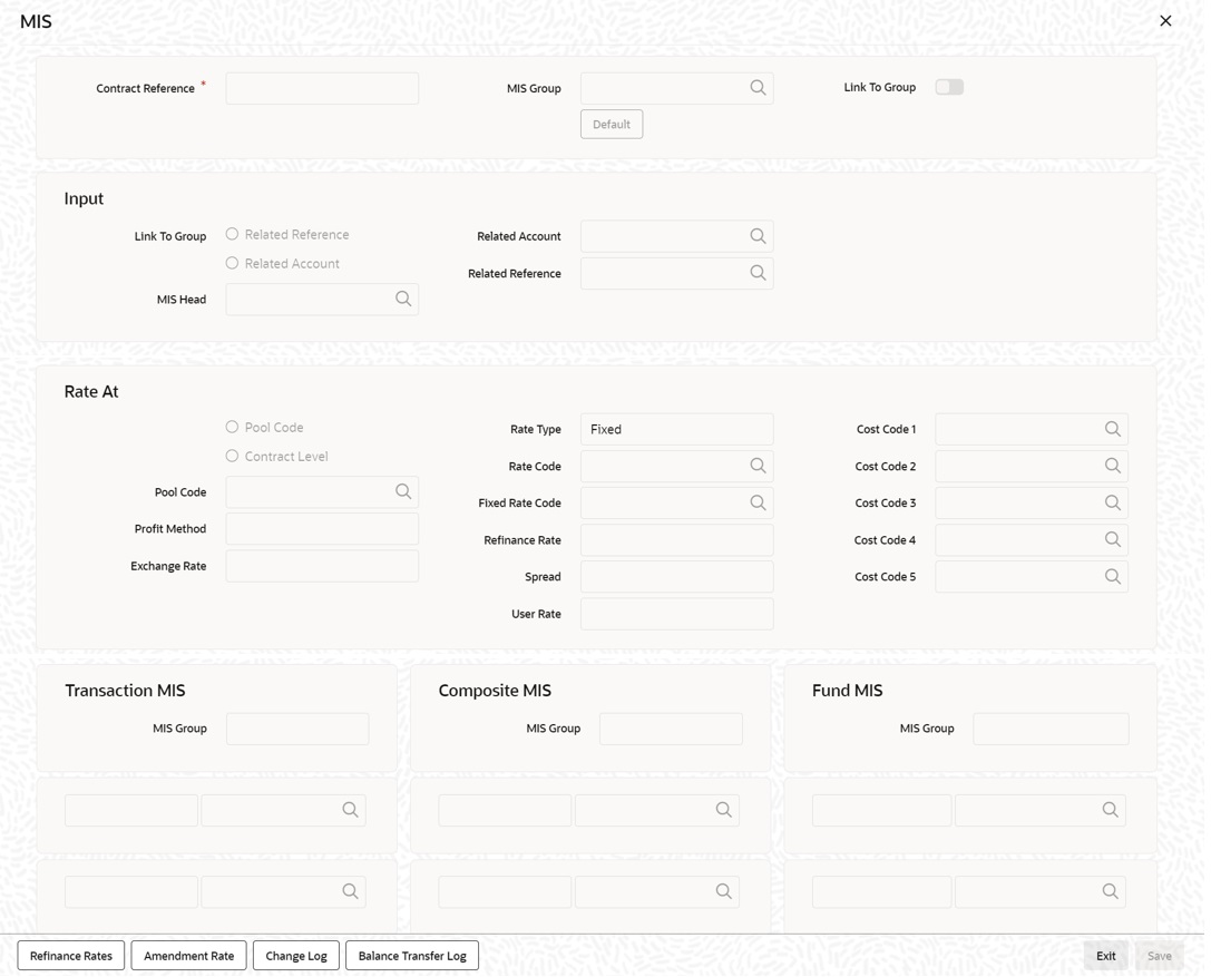 Bilateral Loans Product Definition/ Loan and Commitment-Contract Input ...