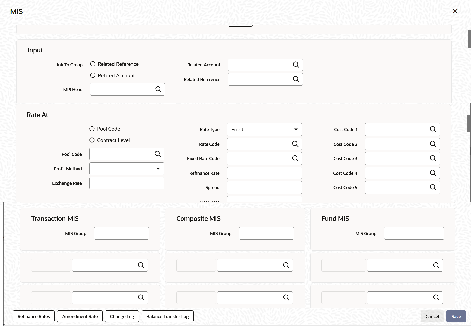 Viewing MIS Details for the Drawdown