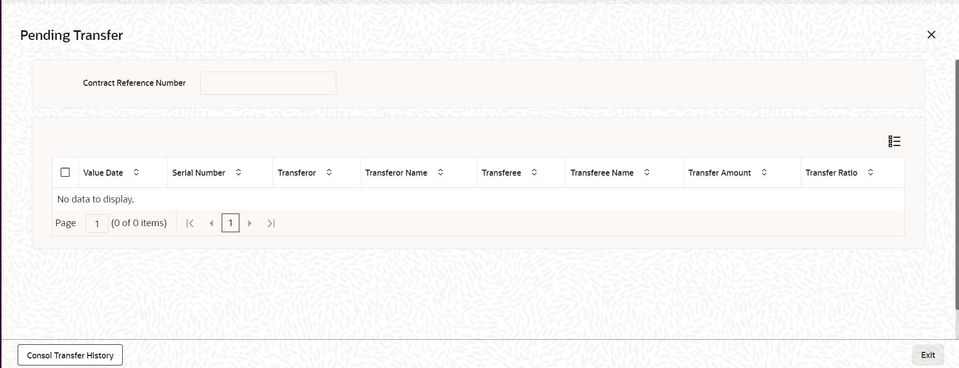 Viewing Details of Pending Transfers