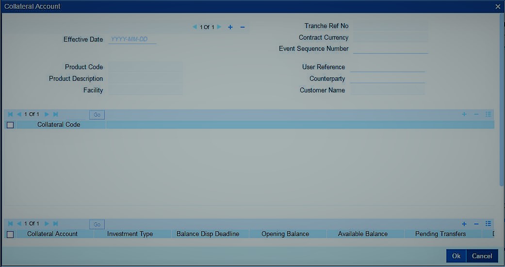Maintaining Tranche Collateral Account Details