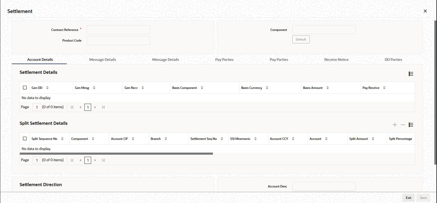 Viewing Settlement Instructions for the Participant