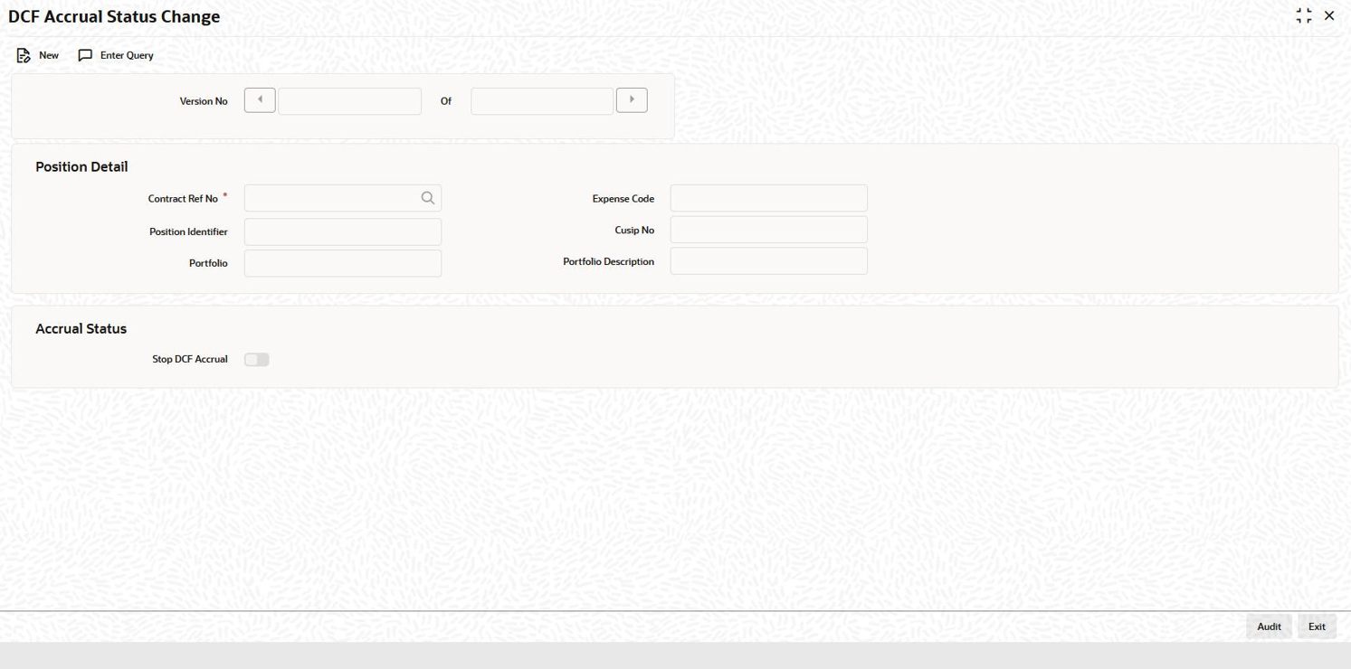 Maintaining DCF Accrual Status Change