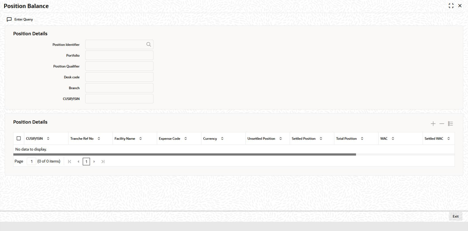 Querying Position Balances