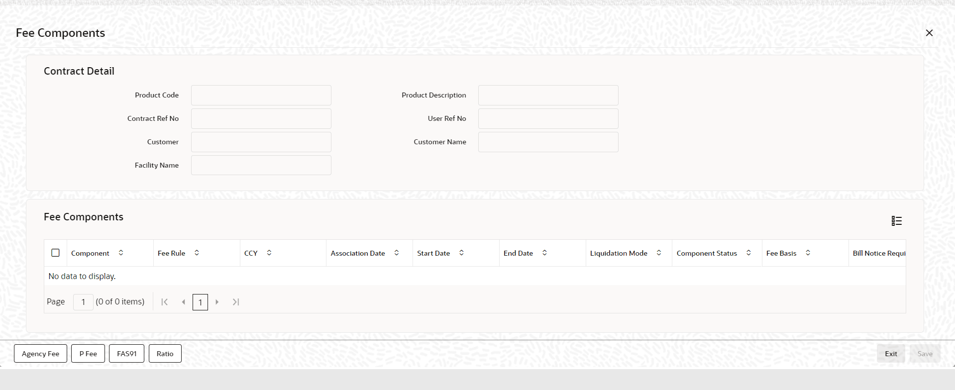 Associate Fee at Contract Level