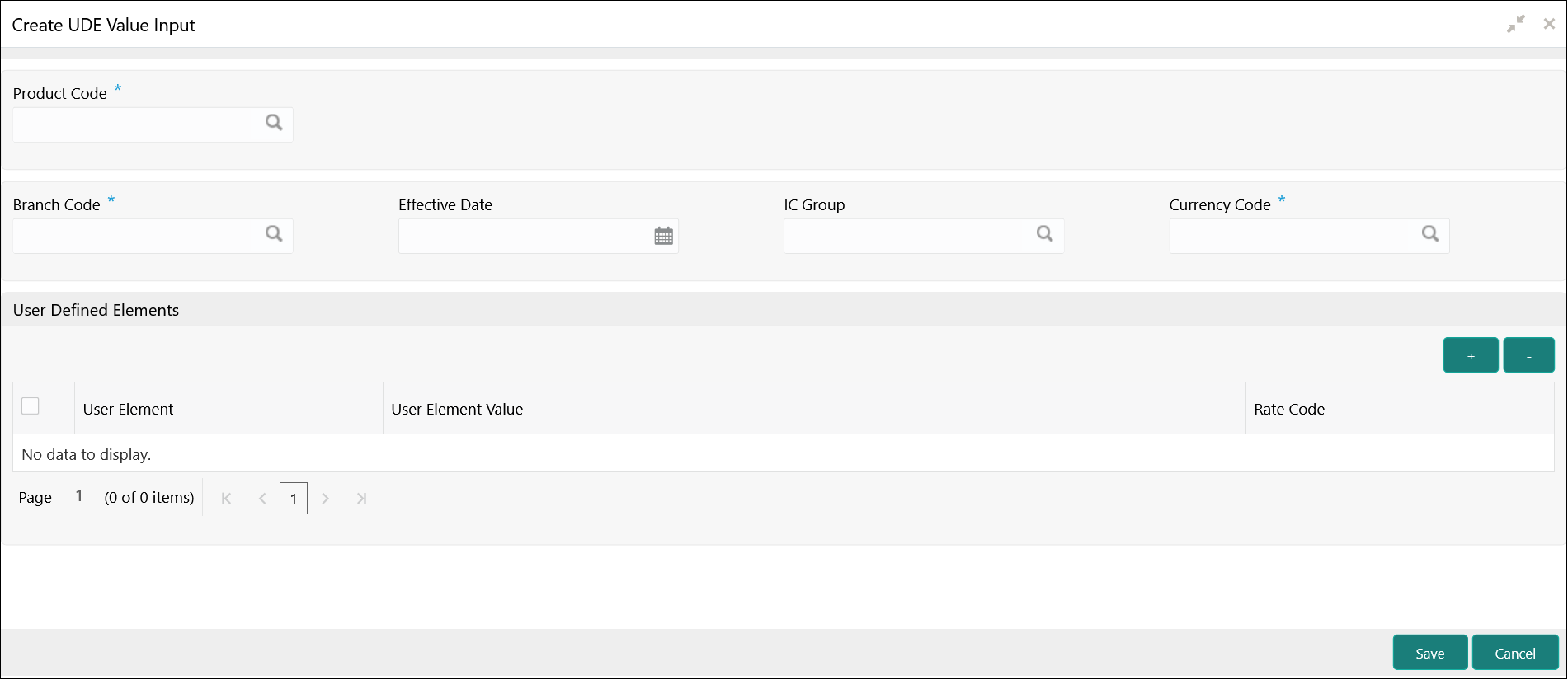 Create UDE Value Input