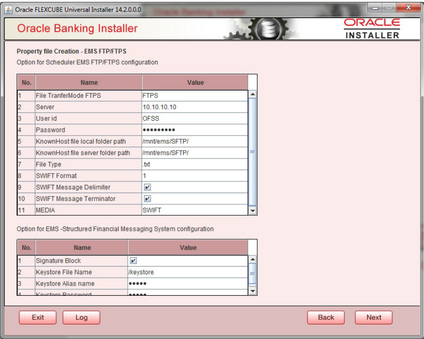 Setting EMS FTP/FTPS Properties