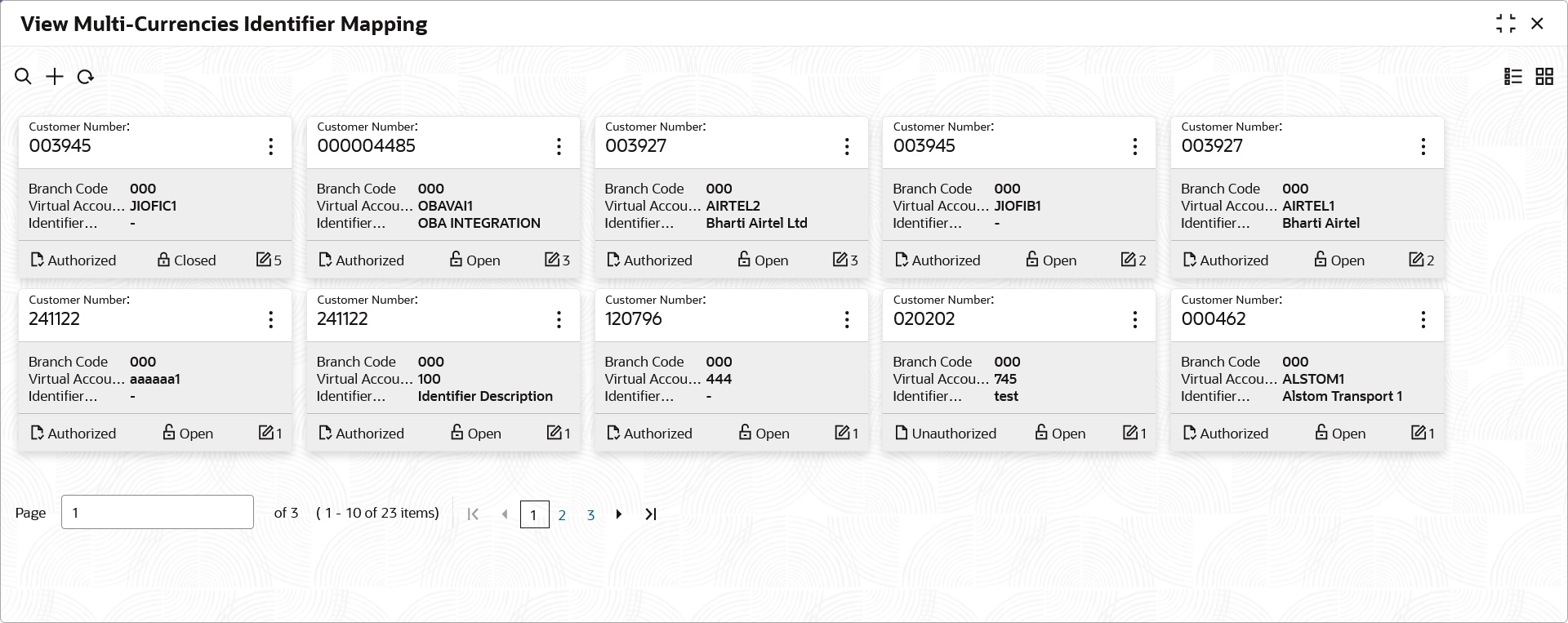 View Multi-Currencies Identifier Mapping