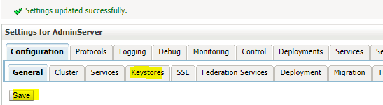 Configure Weblogic Console