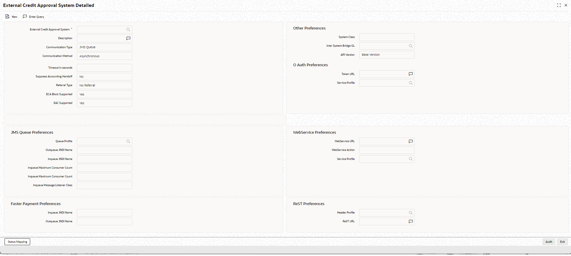 Maintenance for Oracle Banking Payments