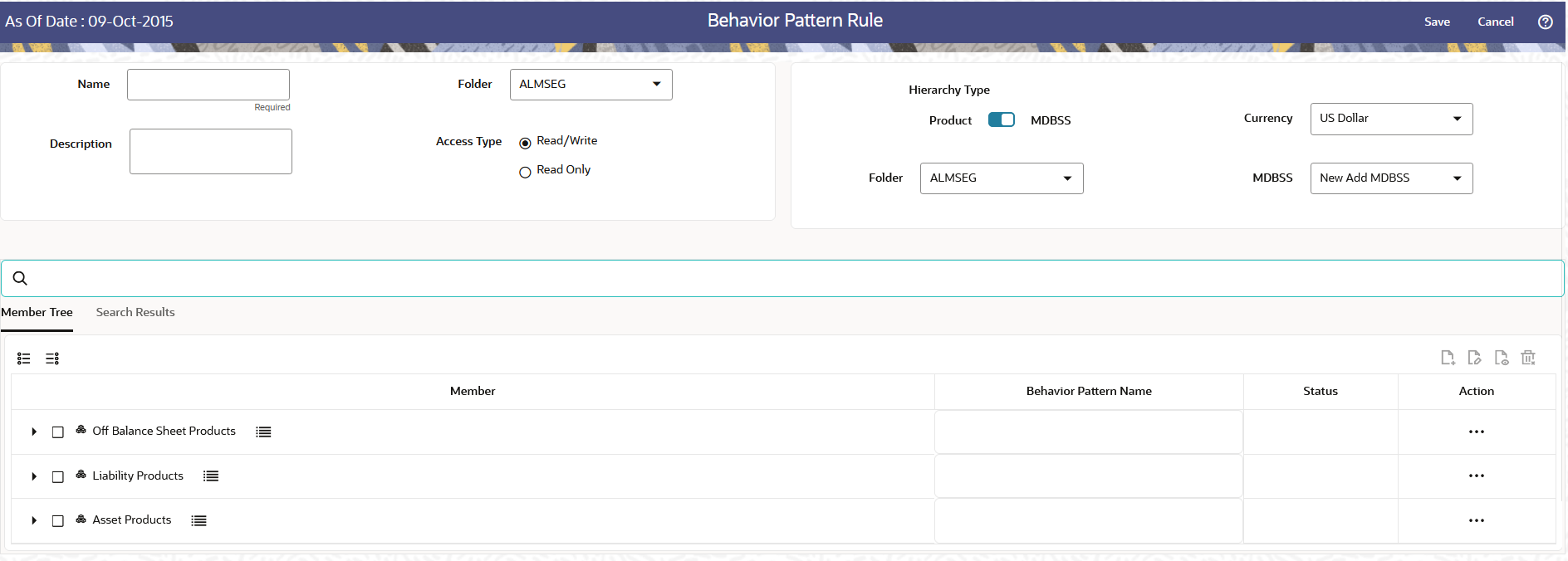 Create Behavior Pattern Rules