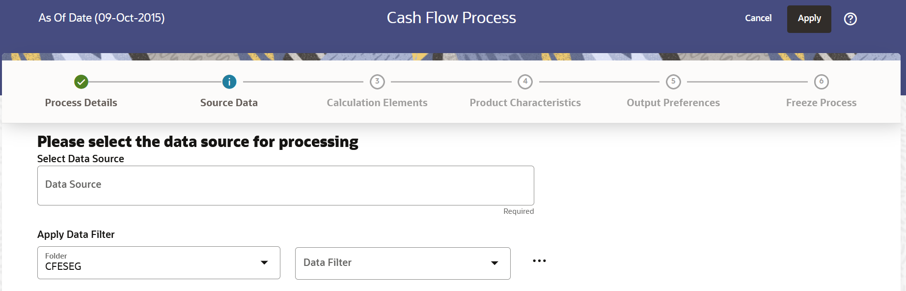 Create Cash Flow Process