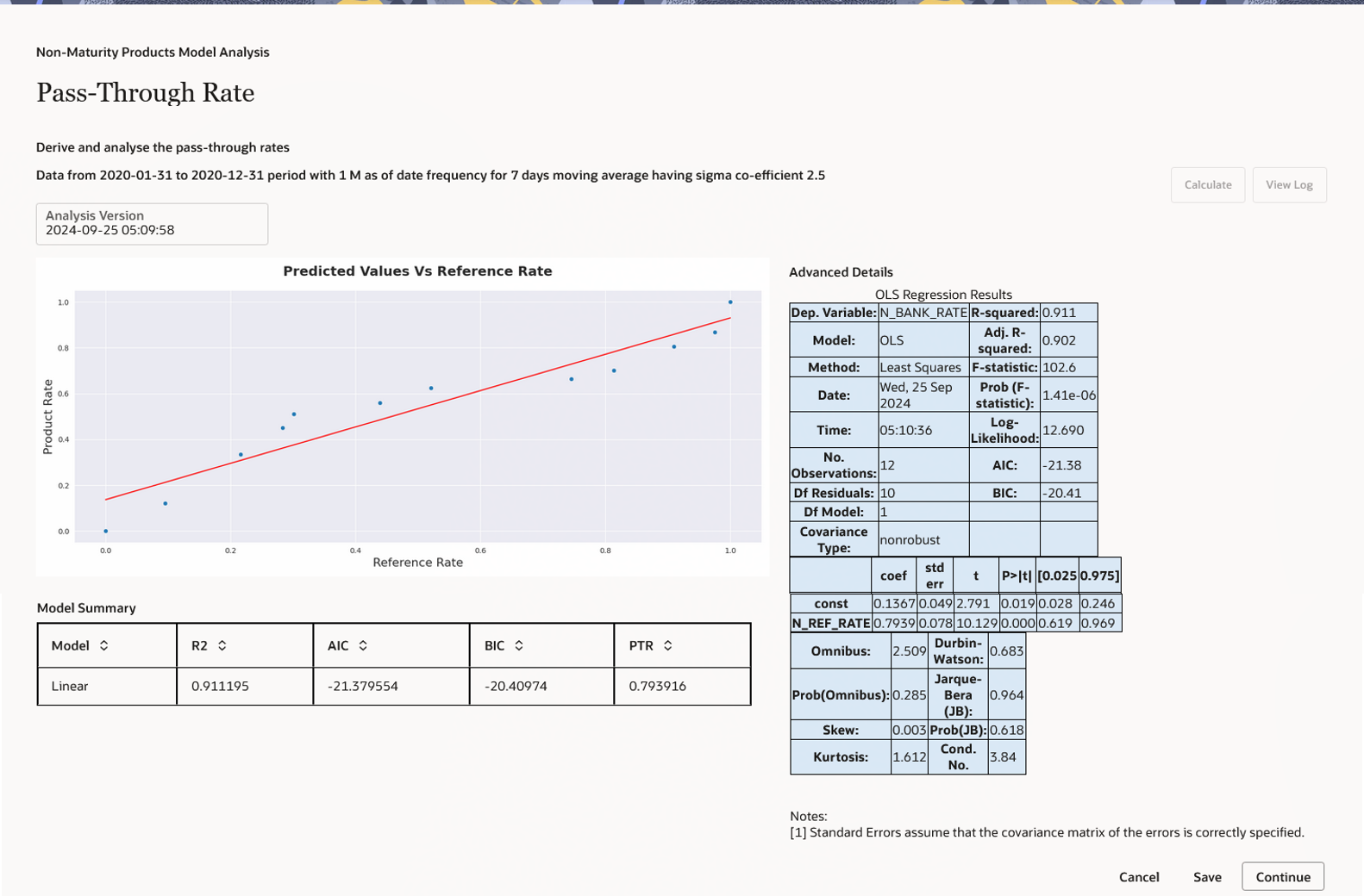 Creating Non-Maturity Products Model