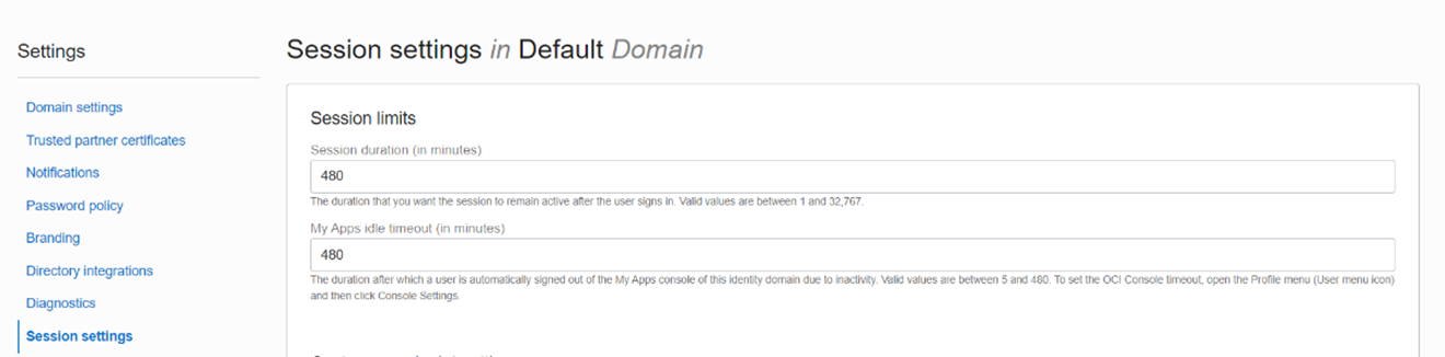 How to configure Session Lifetime Timeout?