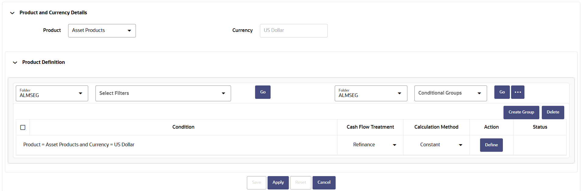 Associating Conditional Assumptions with Prepayment Rules