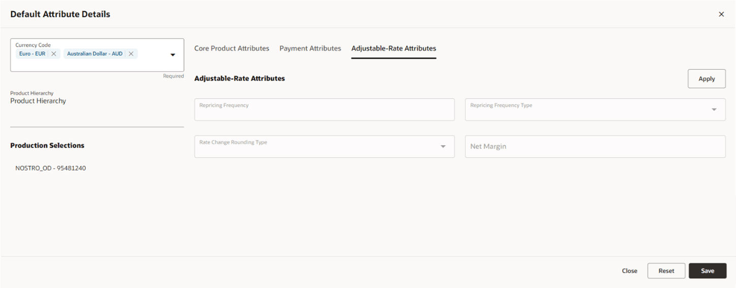 Creating a New Product-Currency Combination and Default Attributes