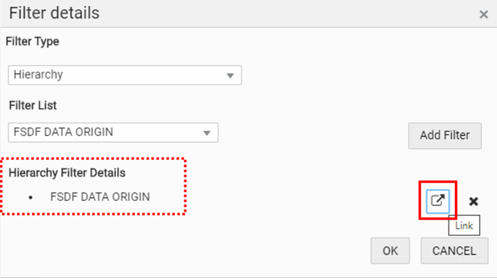 Creating Filter using DIM_DATA_ORIGIN
