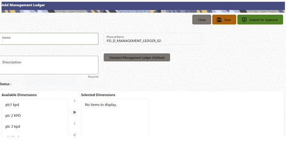 Adding a Management Ledger