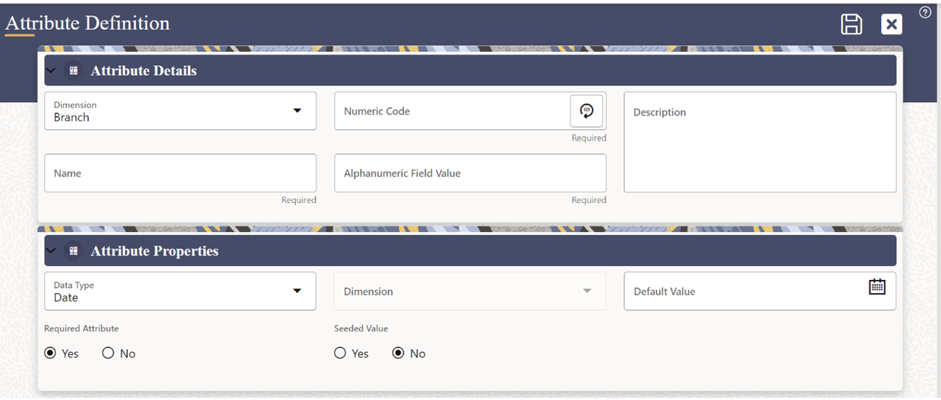 Creating Attribute Definition