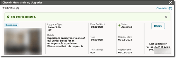 Using Nor1 PRiME Upgrade at Check-In and Reservation Management