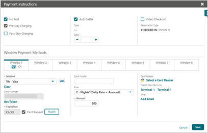 Credit Card Guarantee through the OPERA Cloud Application (Manual Entry ...