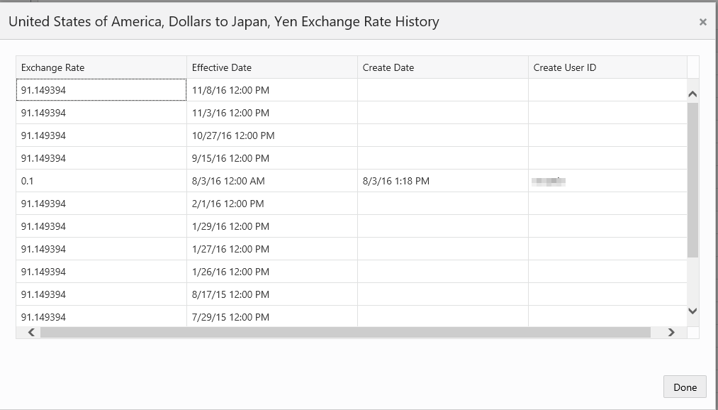 Exchange Rate