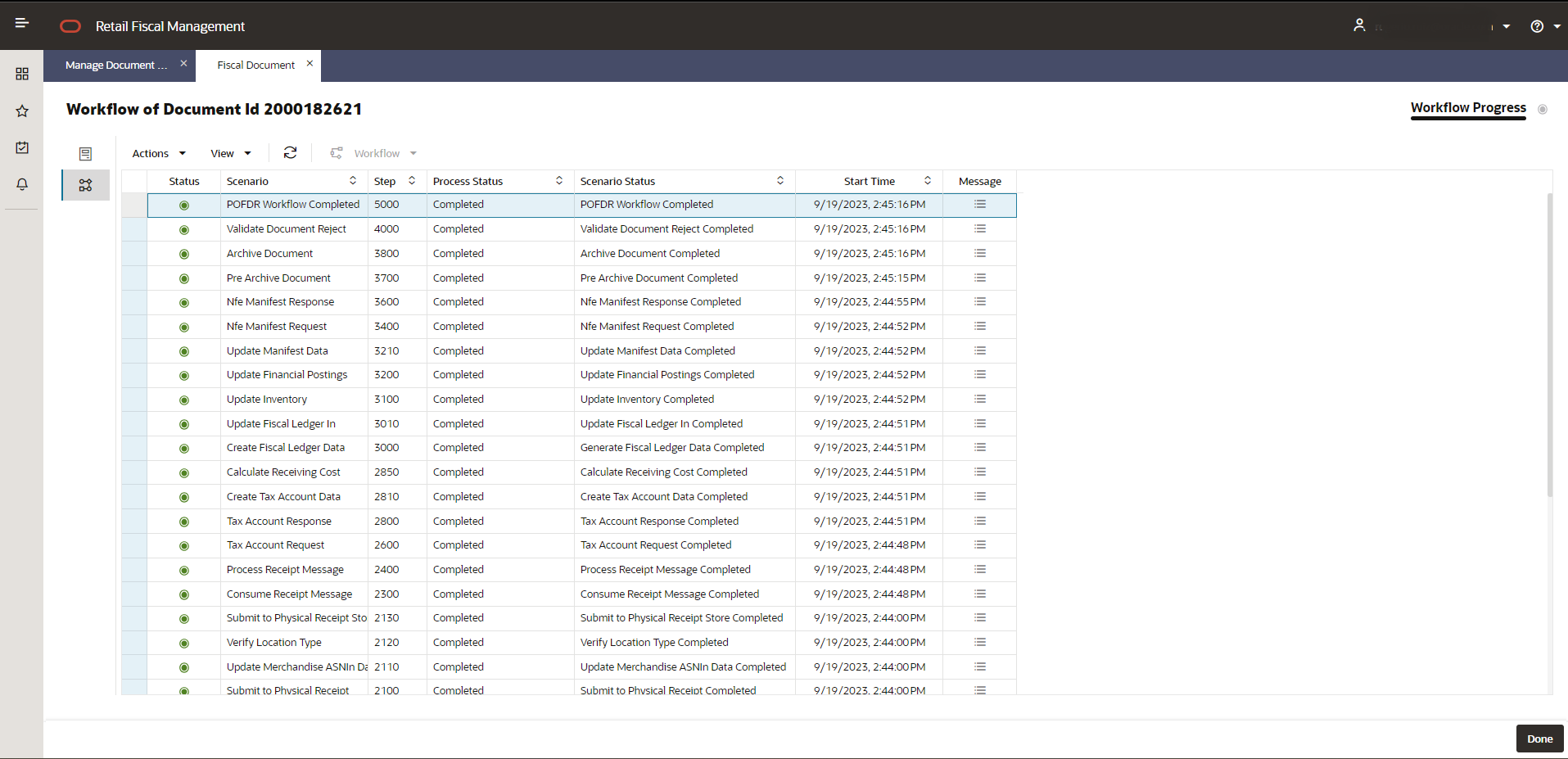 Fiscal Document Management